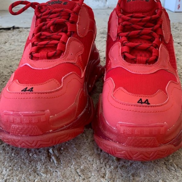 Balenciaga | Shoes | Copy All Red Balenciagas Triple S Sneaker | Poshmark